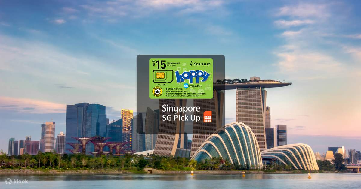 新加坡 100GB流量上网卡（新加坡机场领取） - Klook客路